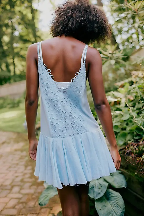 Free People Fp One Casella Drop-Waist Slip - Dew Shine | Editorialist